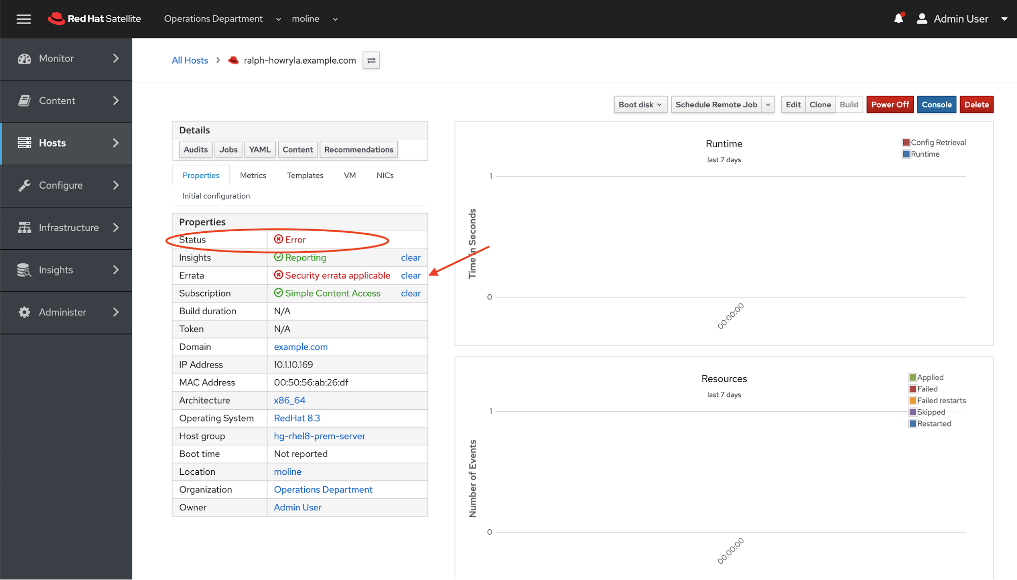 How to provision a RHEL VM from Red Hat Satellite