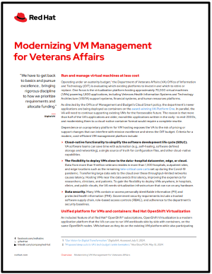 Modernizing VM Management for Veterans Affairs