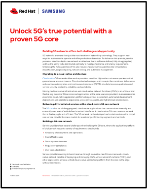 Unlock 5G’s true potential with a proven 5G core