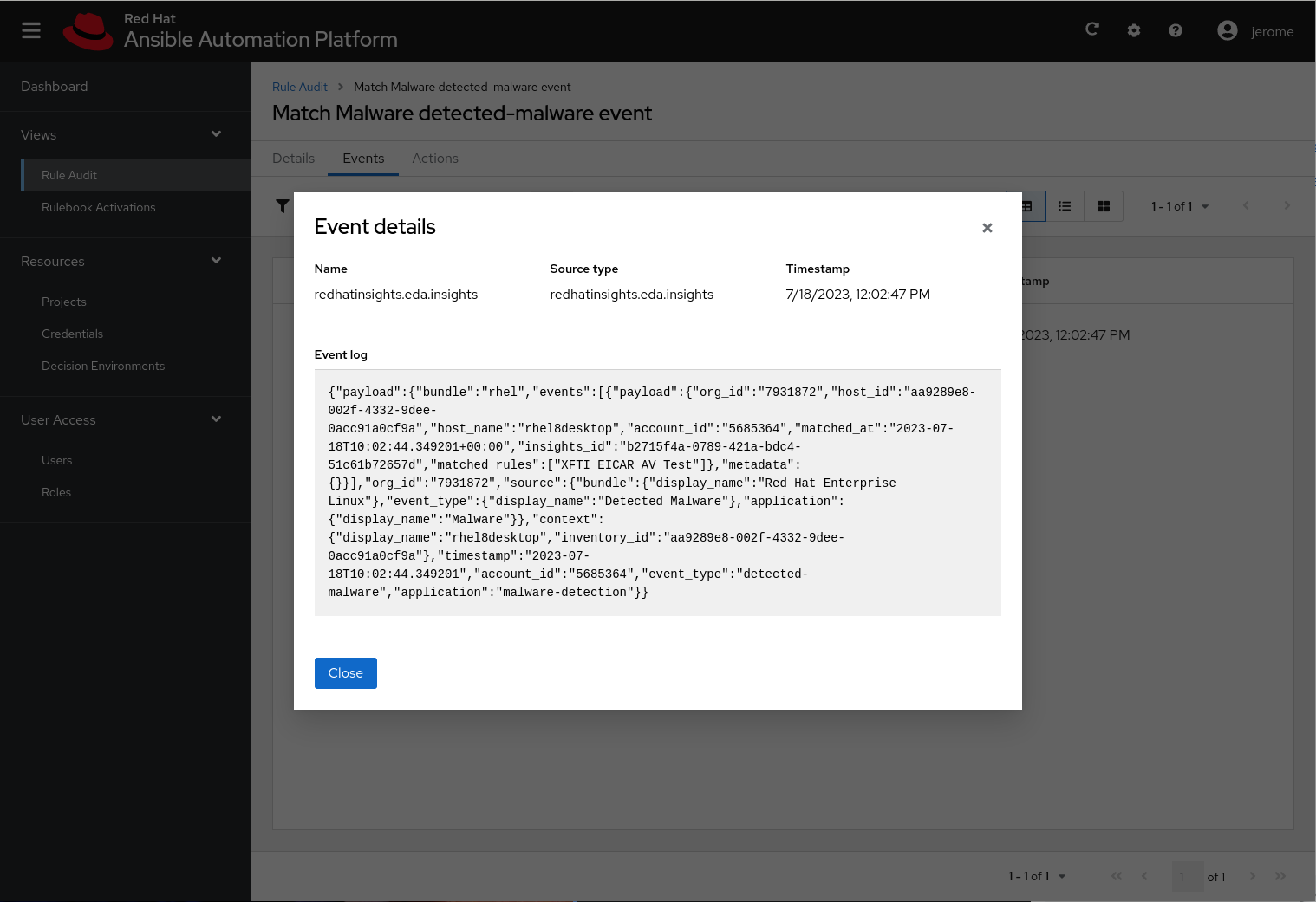 Red Hat Insights Collection for Event-Driven Ansible