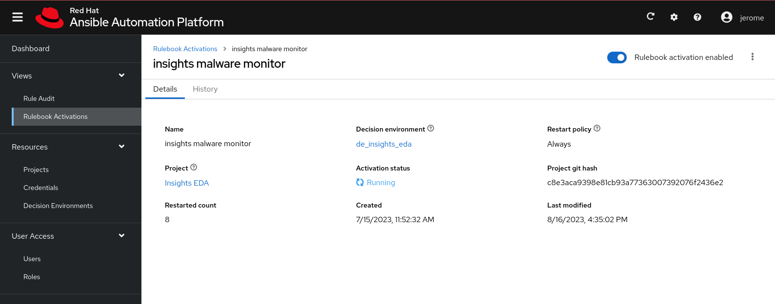 Red Hat Insights Collection for Event-Driven Ansible