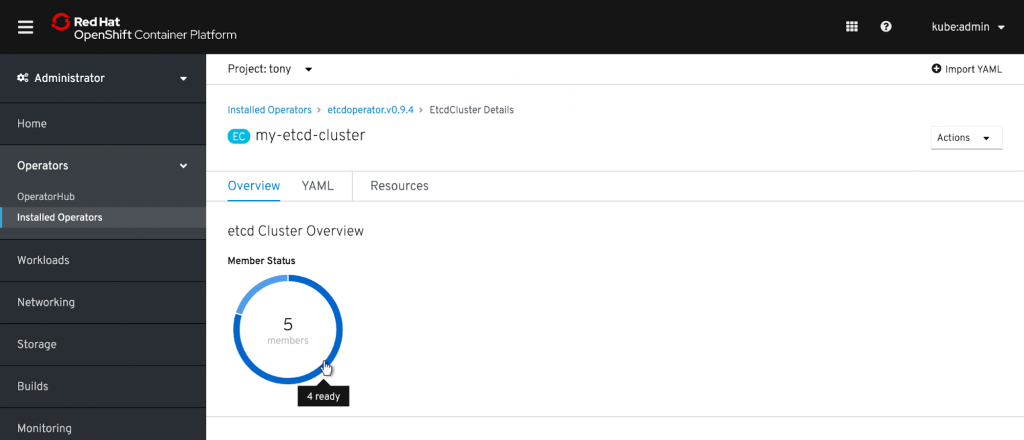 OpenShift 4.2: Declarative Dynamic UI for your Operator