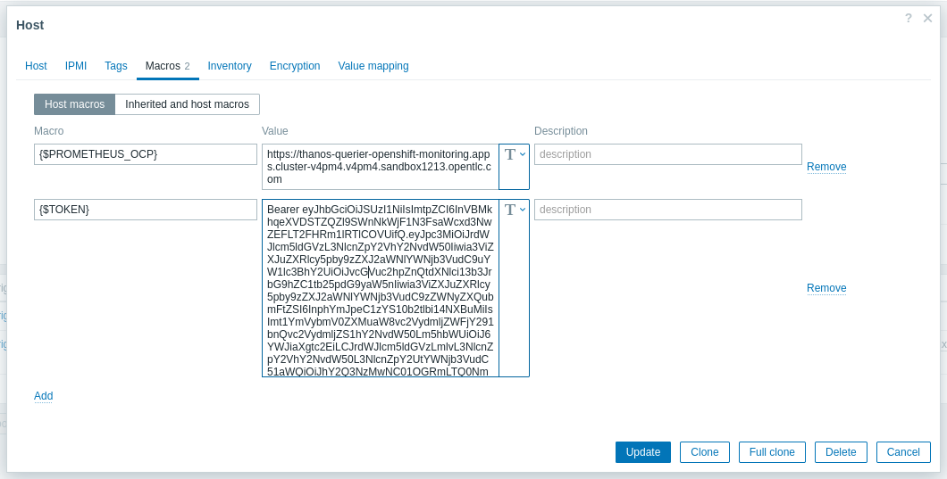 Monitoring Openshift Using Zabbix And Prometheus Api