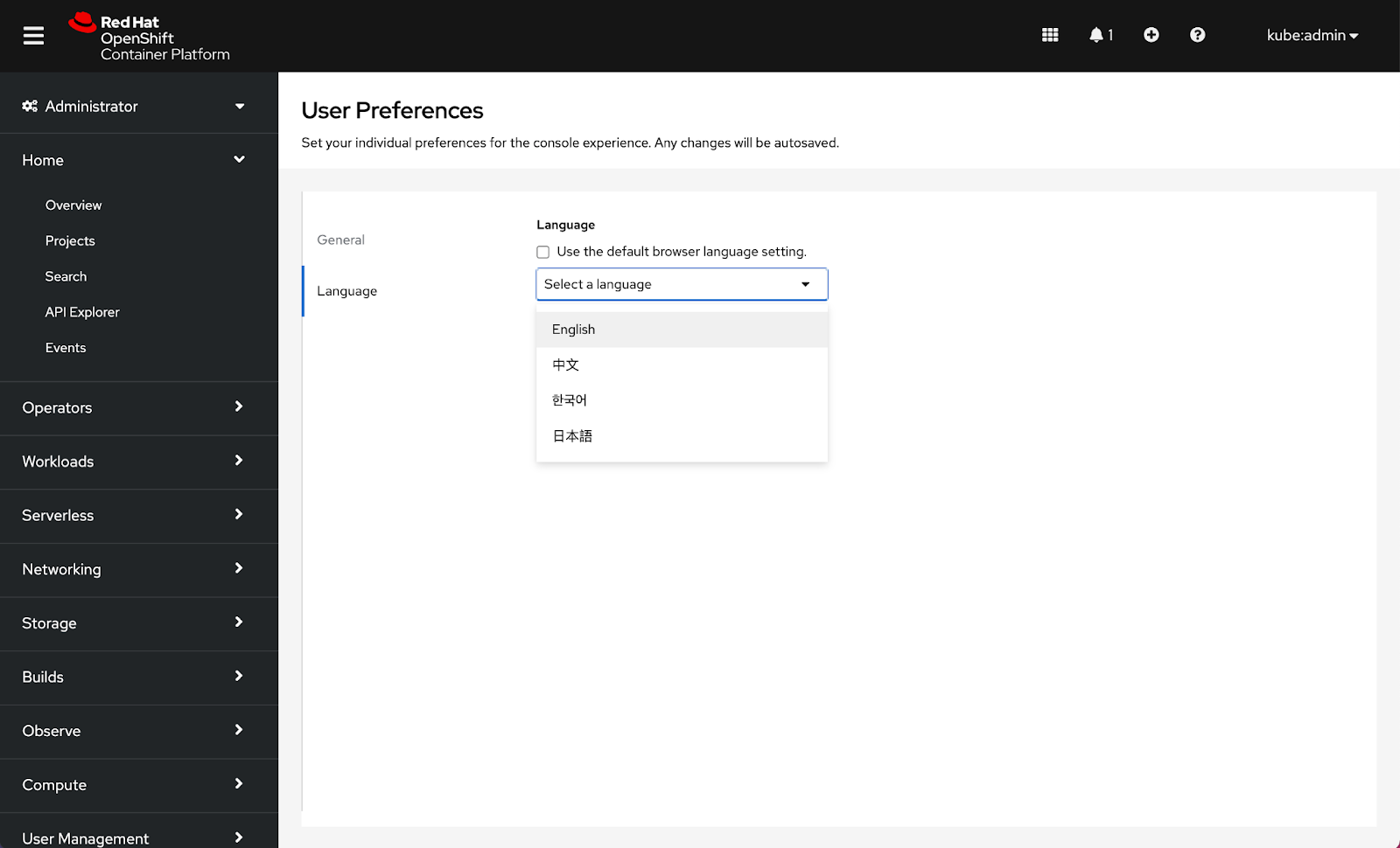 Customizing Your OpenShift Experience With User Preferences