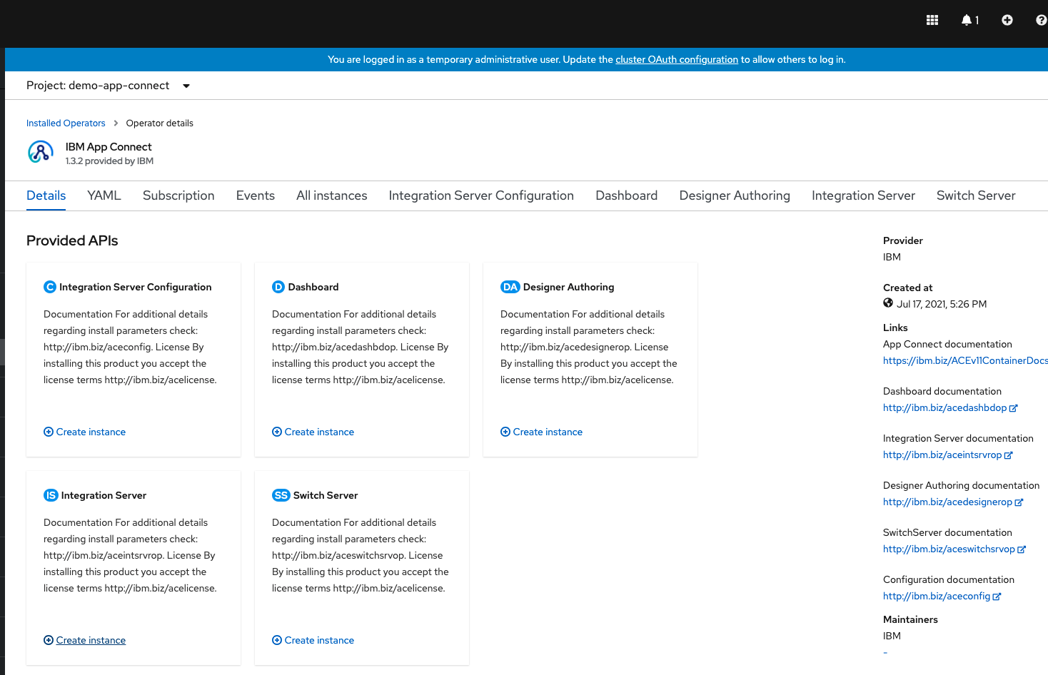 Rehosting IBM App Connect on OpenShift Container Platform