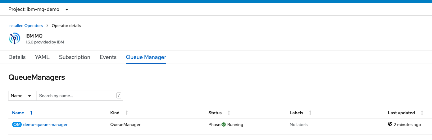 Rehosting IBM MQ on OpenShift Container Platform (OCP)