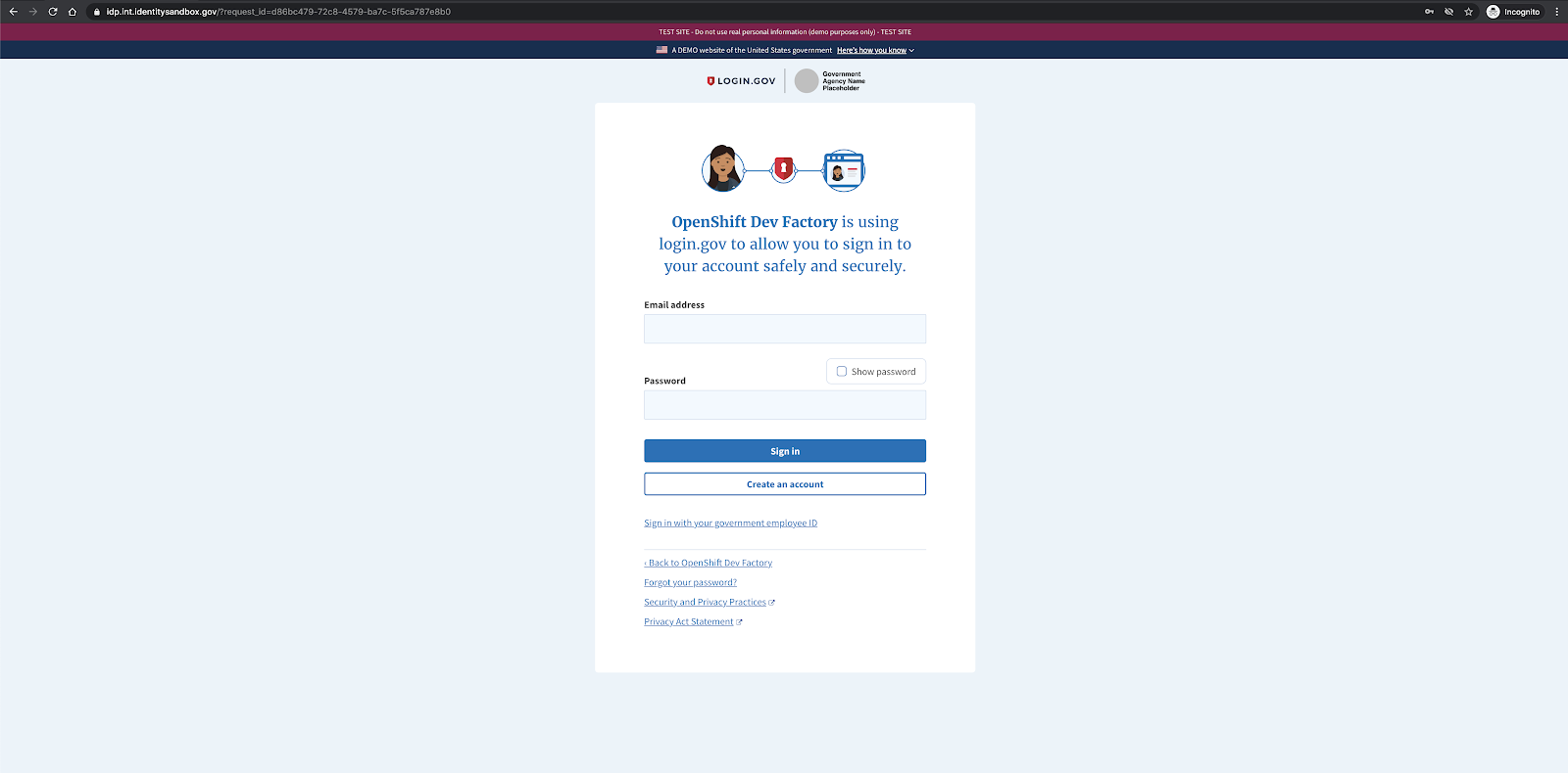 Using Login.gov to Authenticate Against OpenShift Clusters