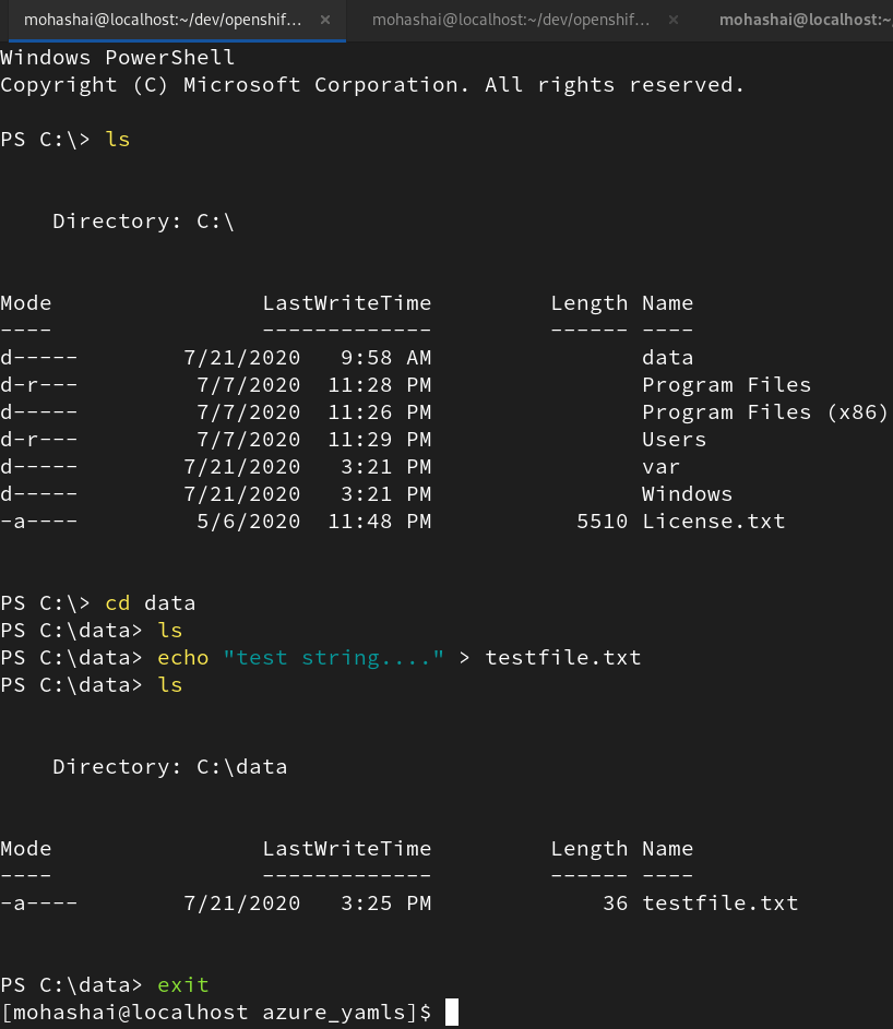 Providing Persistent Storage to Windows Containers