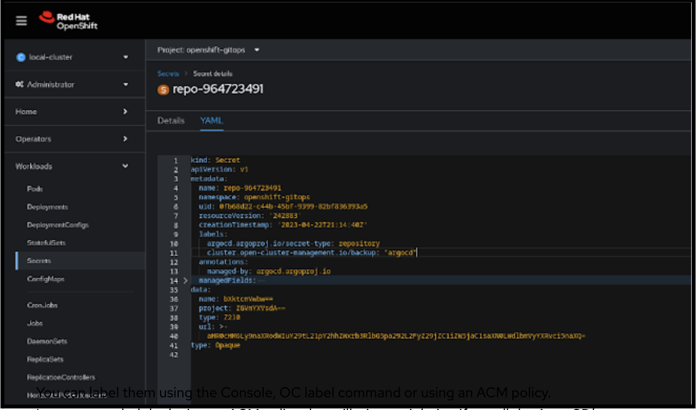 Argo CD Disaster Recovery strategy using Red Hat Advanced Cluster ...