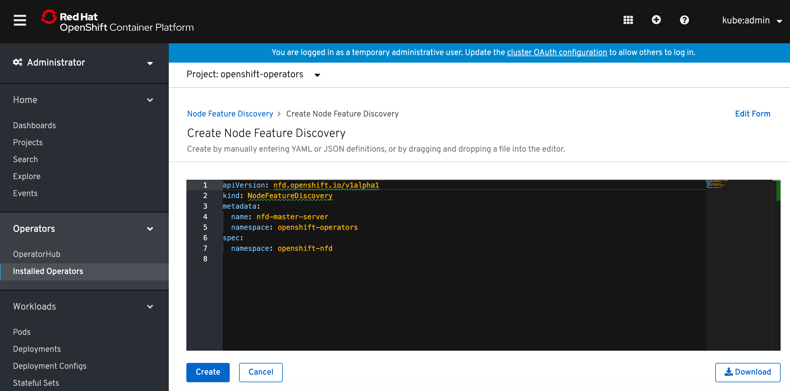 Creating a GPU-enabled node with OpenShift 4.2 in Amazon EC2