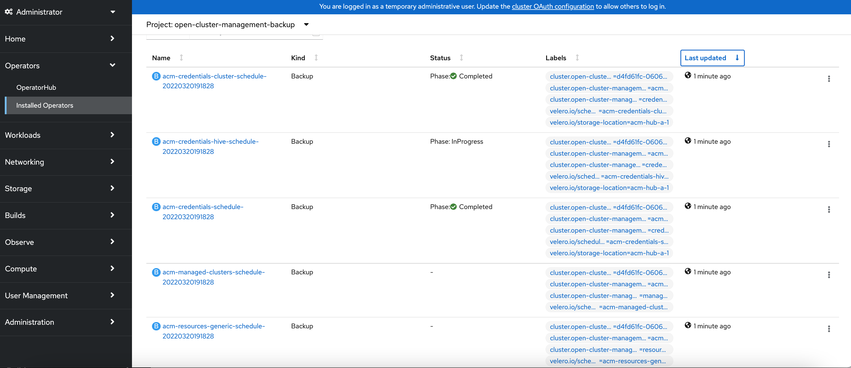 Backup and Restore Hub Clusters with Red Hat Advanced Cluster ...