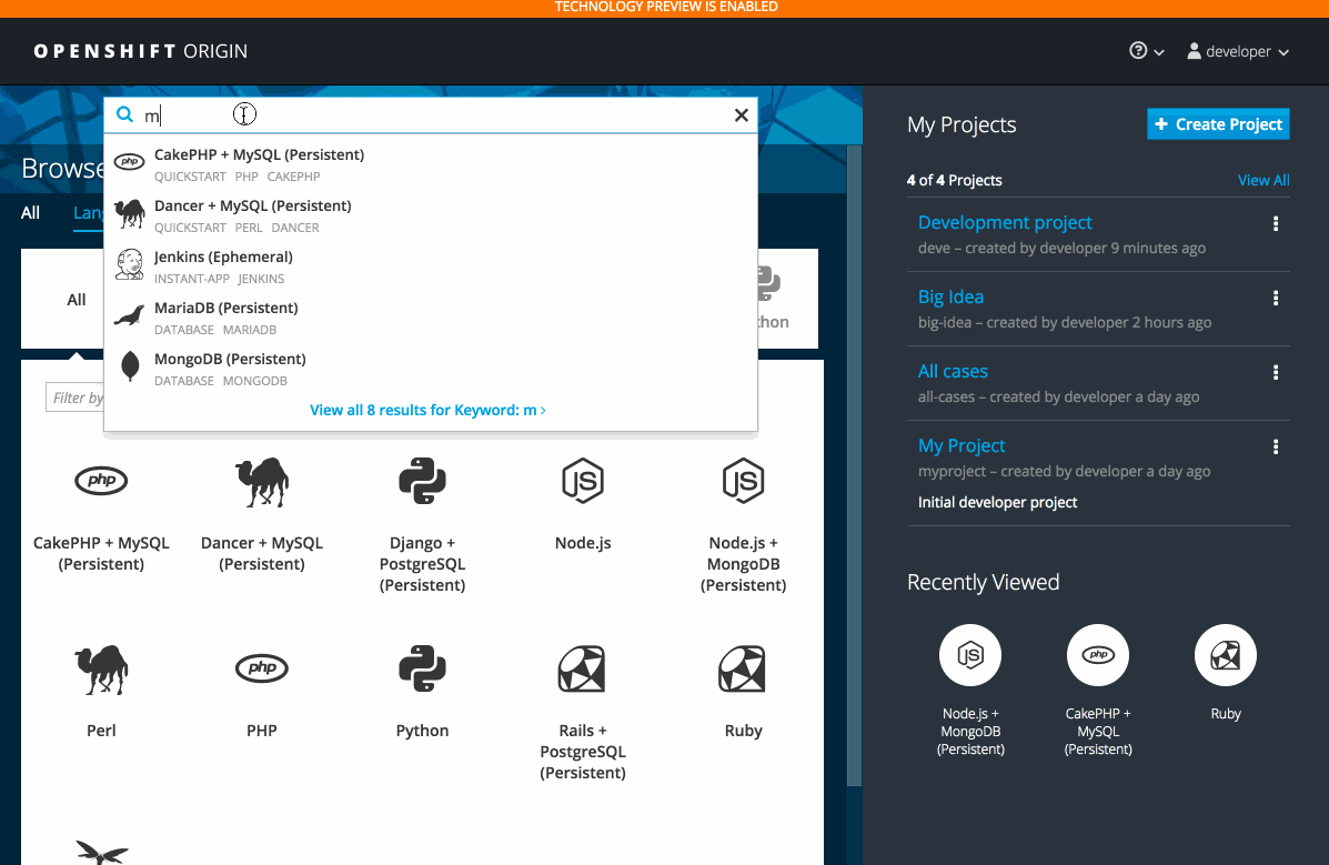 What's new in OpenShift 3.6 - Developer Experience
