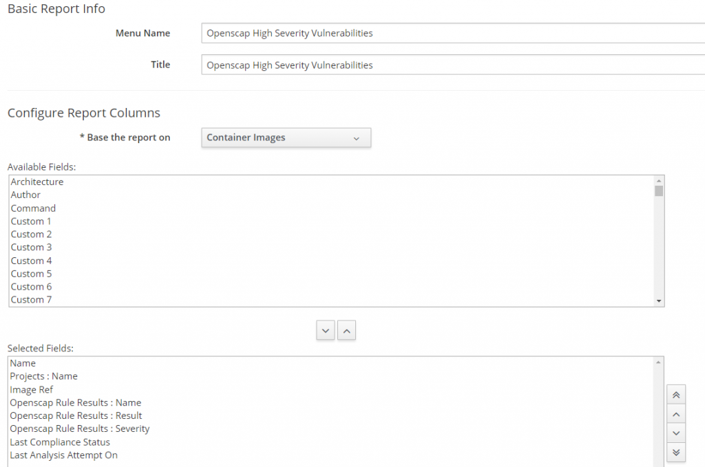 Security and Vulnerability Scanning of Container Images