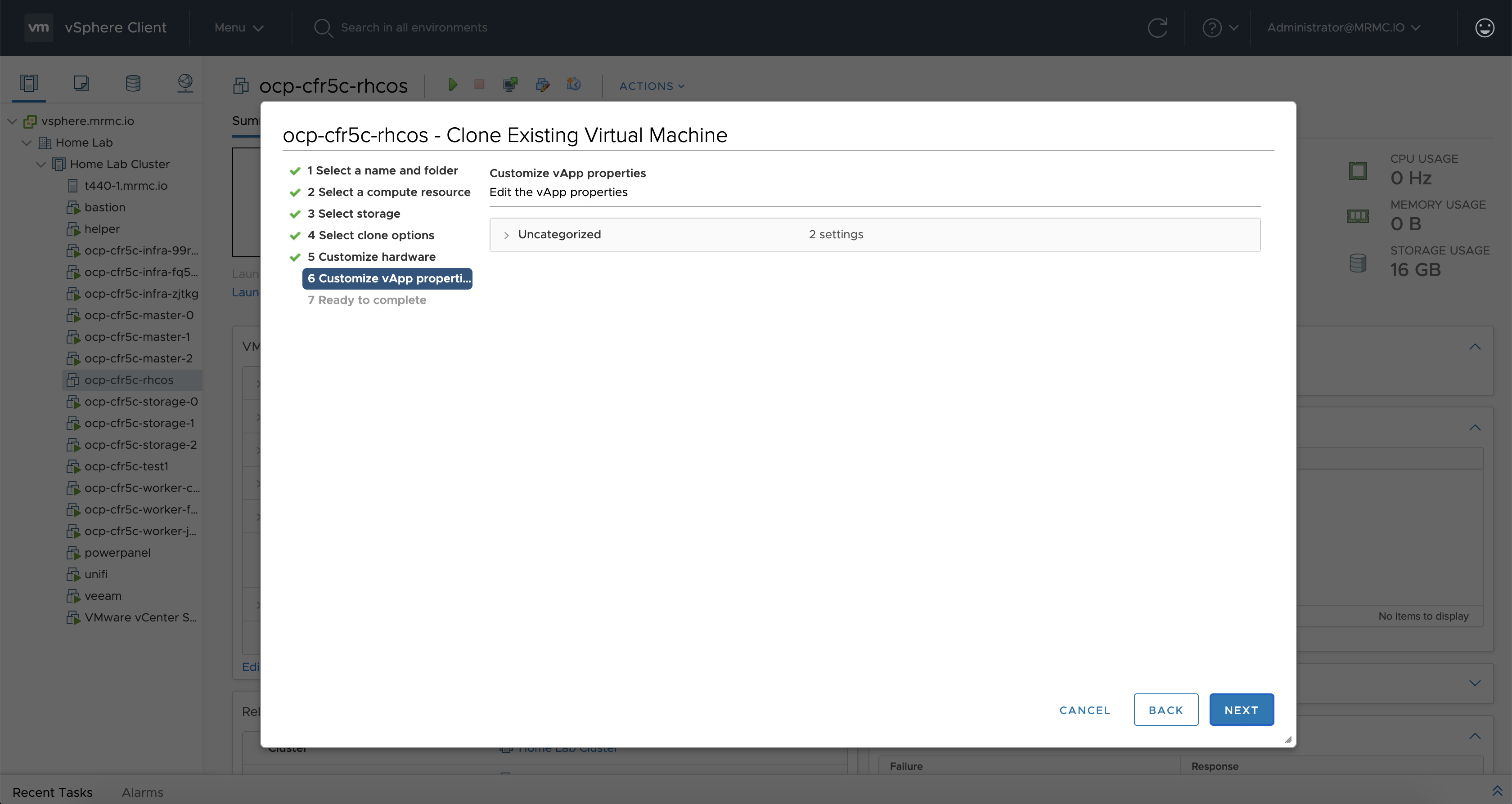 Adding Nodes Outside of a MachineSet in vSphere IPI Clusters