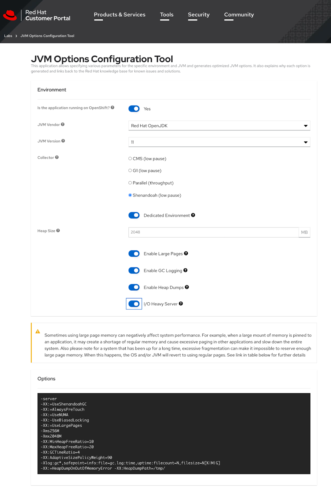 OpenShift 4 Resources Configuration: Methodology and Tools