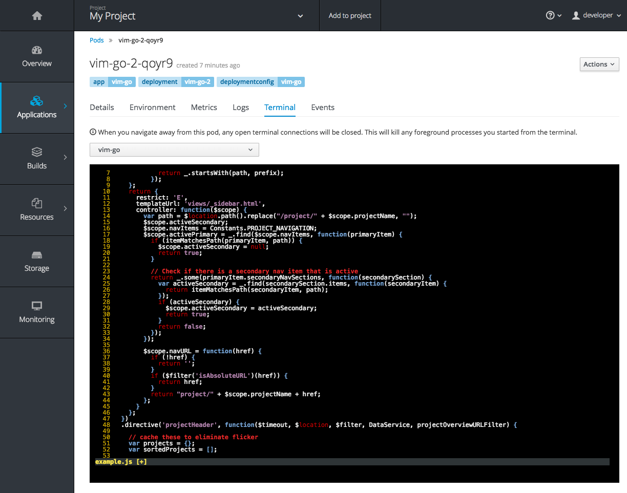 What’s New in OpenShift 3.3 - Web Console