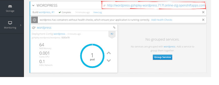 Migrating Wordpress to OpenShift Online 3 Paid Tier