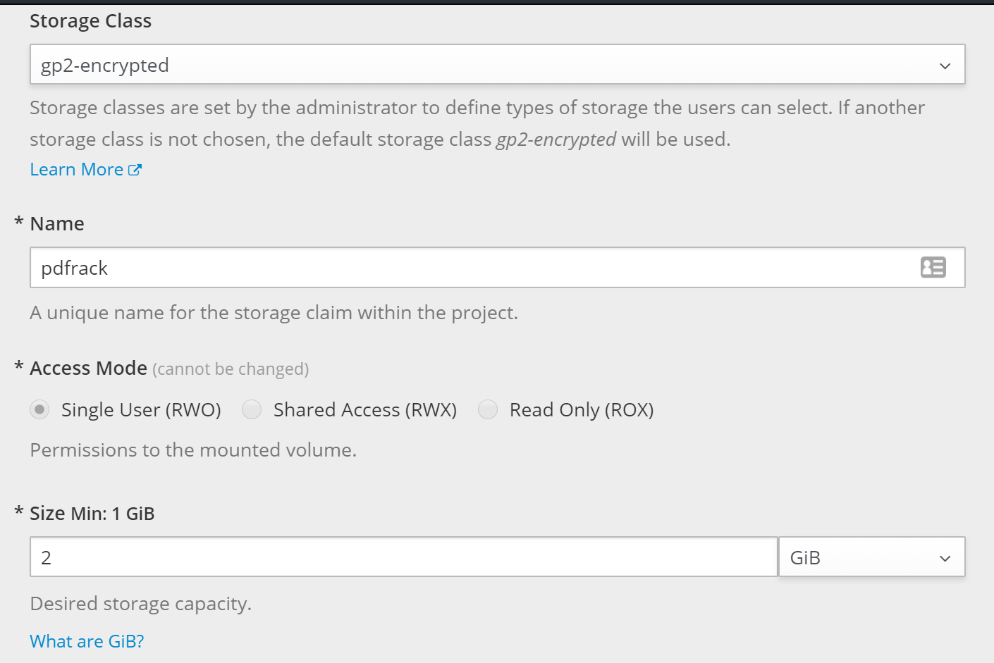 OpenShift Persistent Storage with a Spring Boot Example