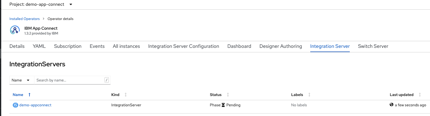 Rehosting IBM App Connect on OpenShift Container Platform