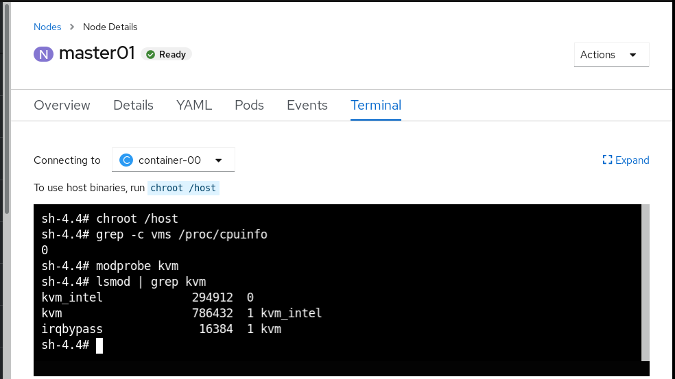 Verifying Your OpenShift Cluster Can Run Virtual Machines Using the Web Console