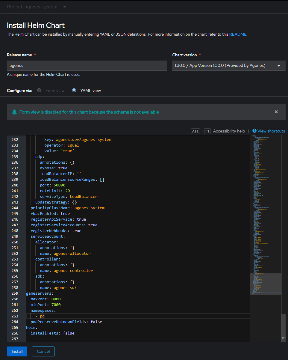 Agones Dedicated Game Server Platform on OpenShift