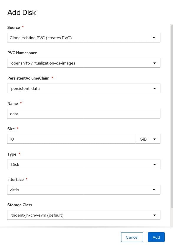 Creating a Two Disk RHEL8 VM with an Immutable OS Disk