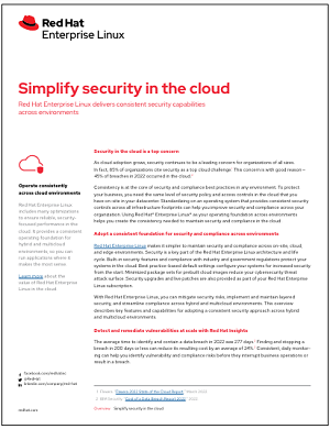 Simplify security in the cloud