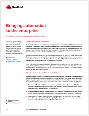 Bring automation to the enterprise with Red Hat Ansible Automation Platform