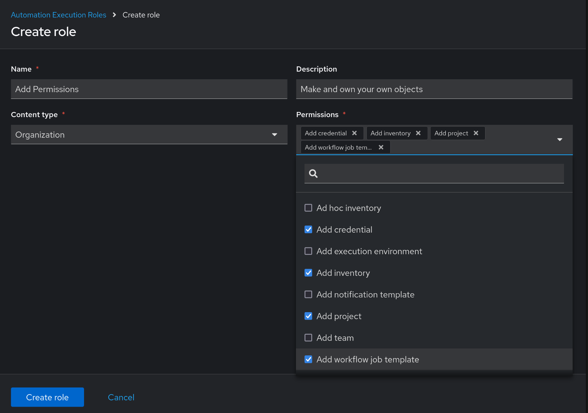 Role-based access control enhancements in Red Hat Ansible Automation Platform 2.5