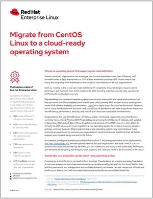 Migrate from CentOS Linux to a cloud-ready operating system