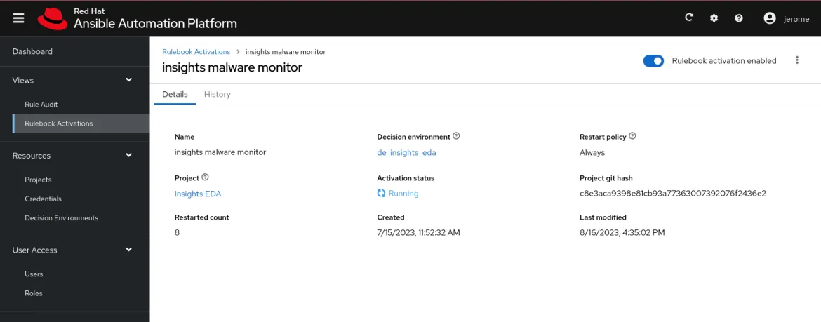 Red Hat Insights Collection for Event-Driven Ansible