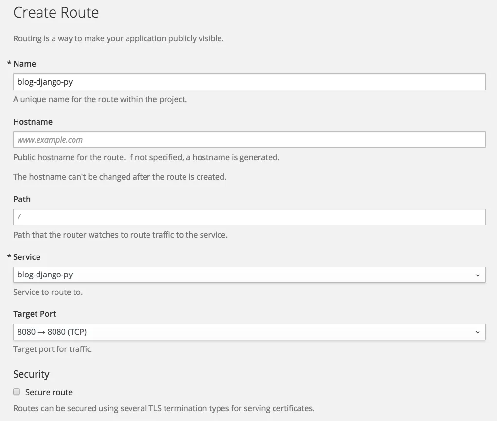 Deploying Applications from Images in OpenShift, Part One: Web Console