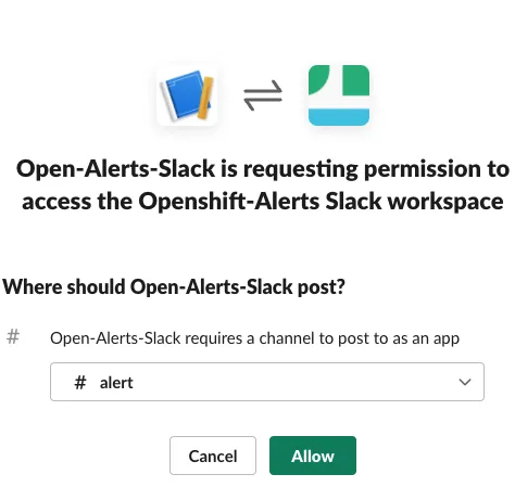 How to Integrate OpenShift Namespace Monitoring and Slack