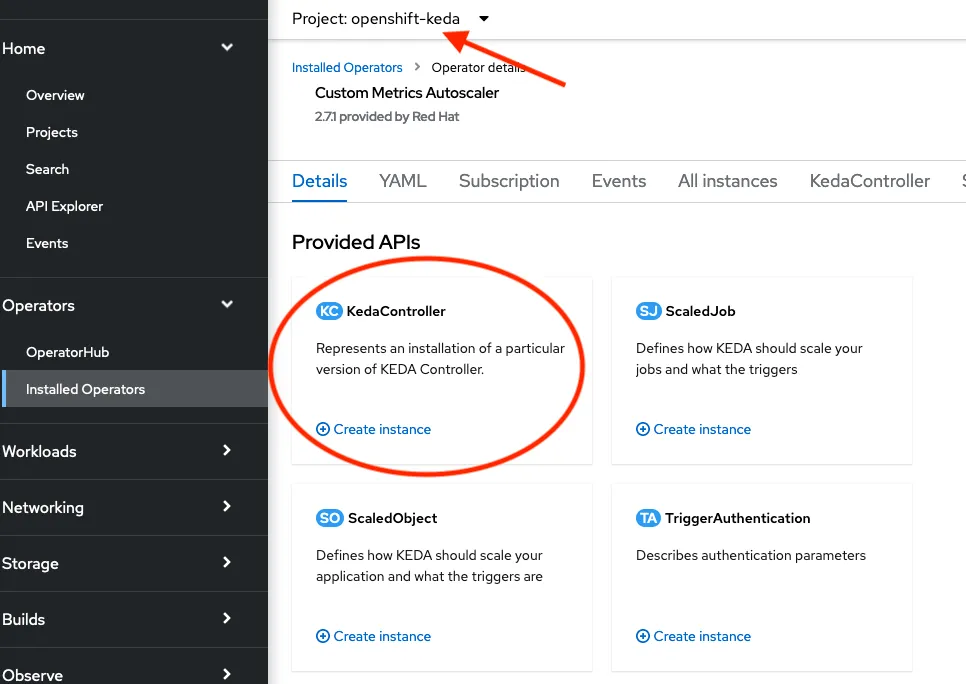 Custom Metrics Autoscaler on OpenShift