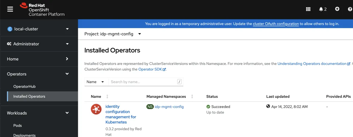 Identity configuration management for Kubernetes and OpenID Connect ...