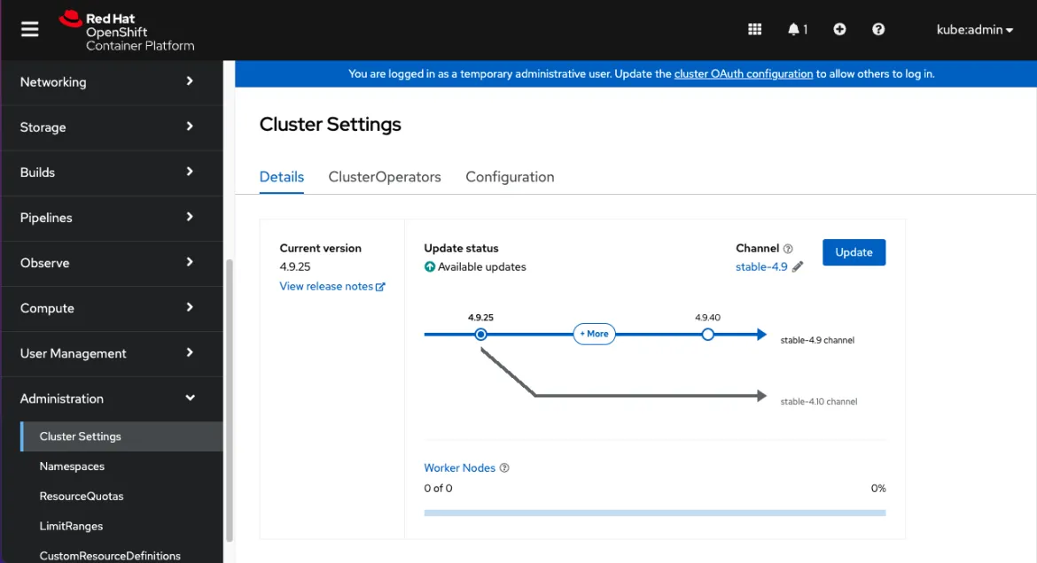 Planning OpenShift Updates