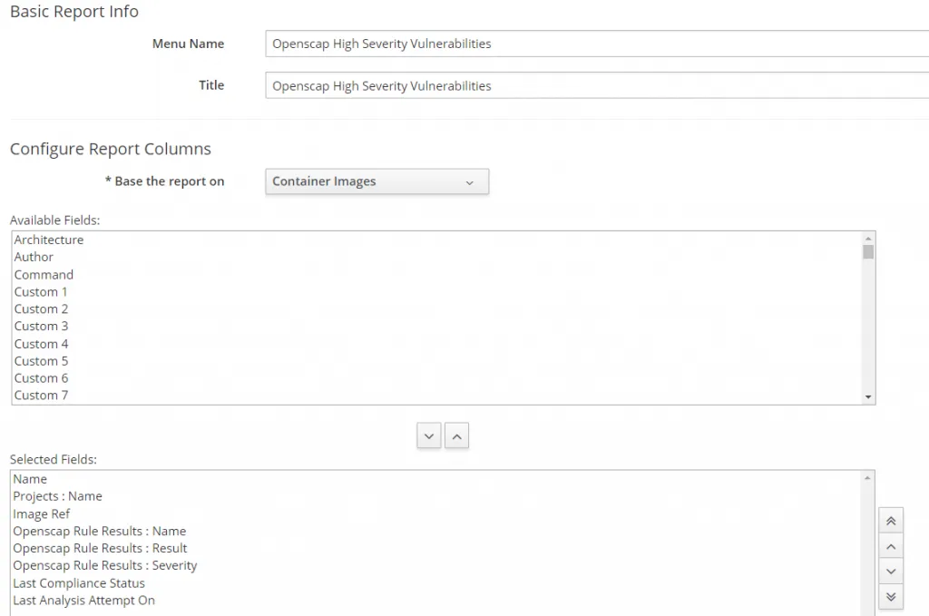 Security and Vulnerability Scanning of Container Images