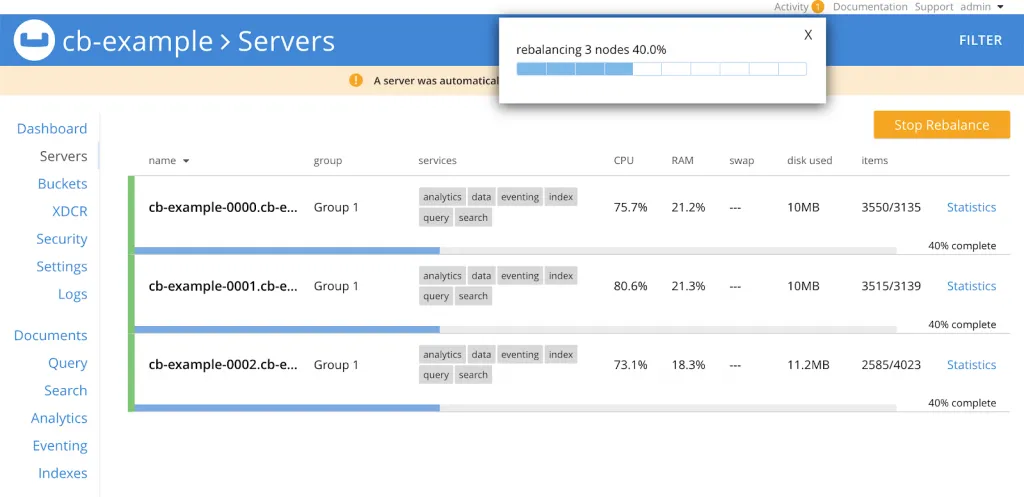 Getting started with the Couchbase Autonomous Operator in Red Hat OpenShift 3.11