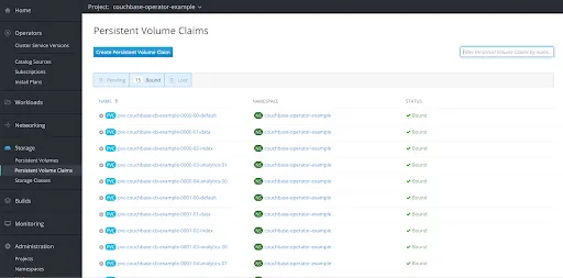 Getting started with the Couchbase Autonomous Operator in Red Hat OpenShift 3.11