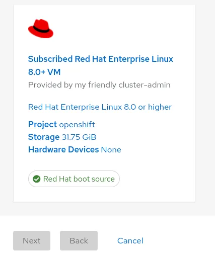 Subscribing RHEL VMs in OpenShift Virtualization