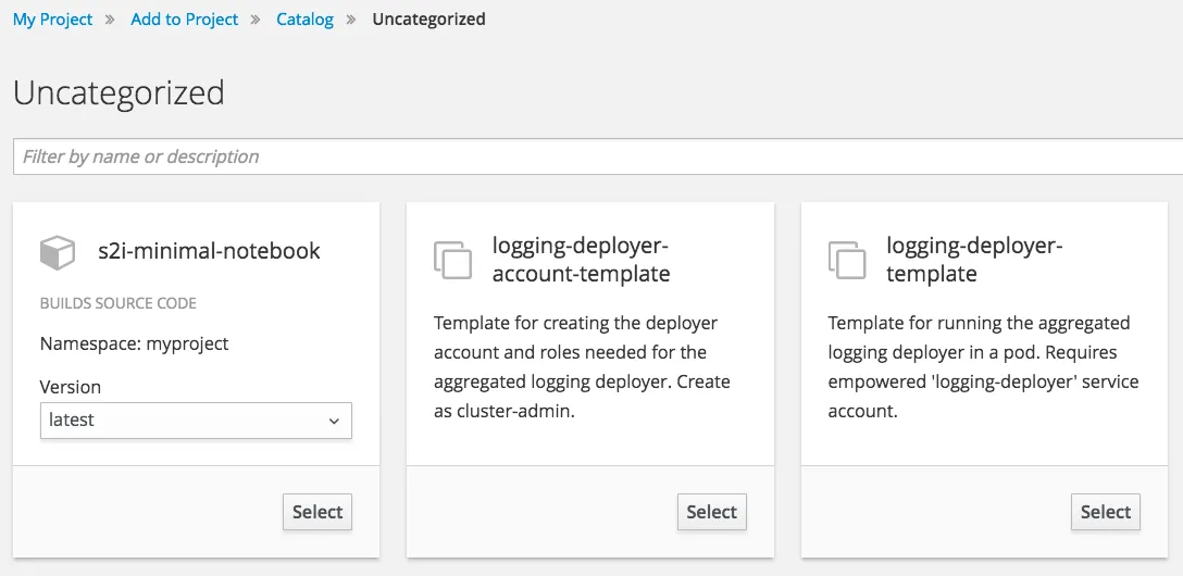 Jupyter on OpenShift Part 7: Adding the Image to the Catalog