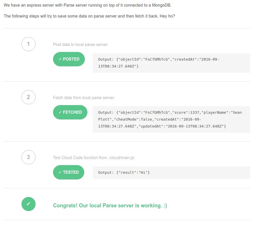 Parse Server on OpenShift Online (Next Gen)