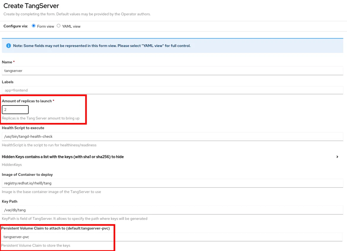Tang-Operator: Providing NBDE in OpenShift