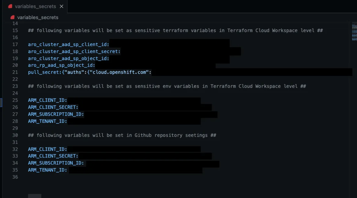 Terraforming Azure Red Hat OpenShift (ARO) with GitHub Actions