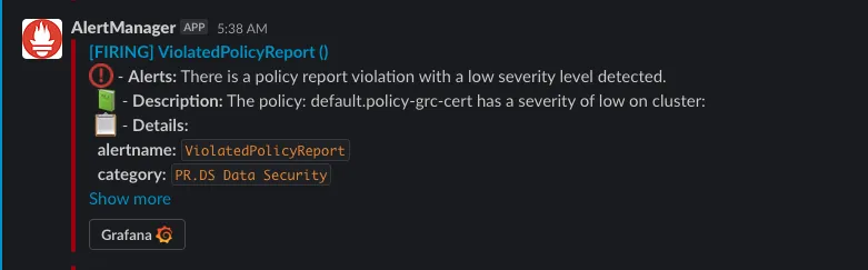Viewing Cluster Alerts, Warnings, or Recommendations in an Aggregated ...