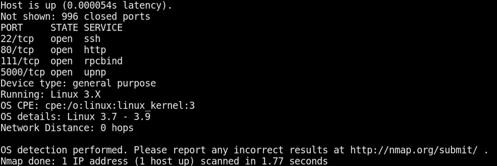 Basic network troubleshooting in Linux with nmap