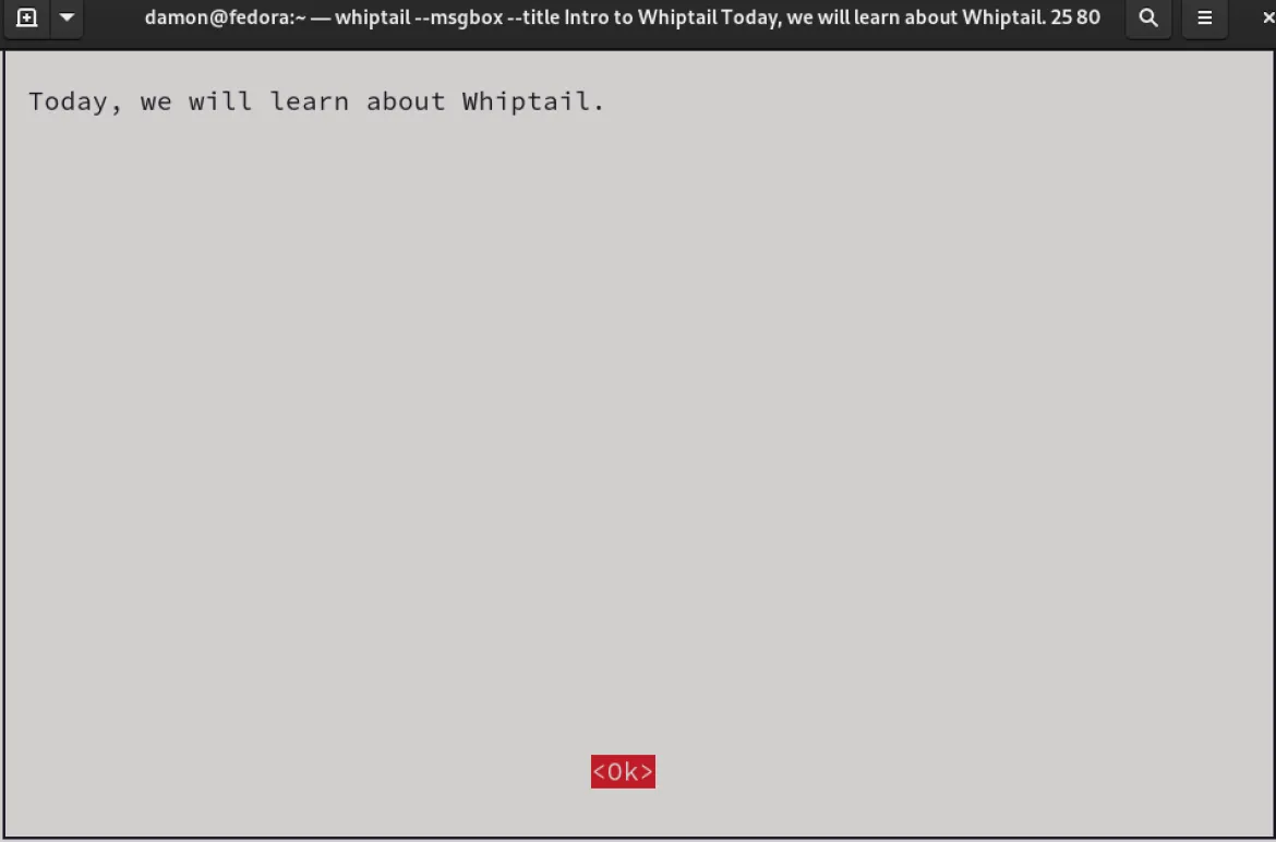 How to use whiptail to create more user-friendly interactive scripts