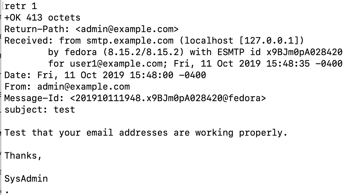 Using Telnet to troubleshoot your mail system