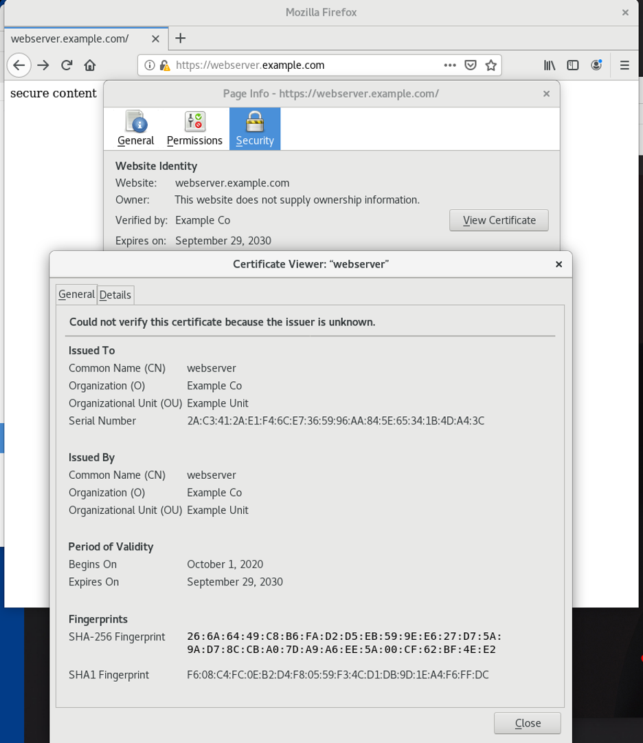 Setting up a webserver to use HTTPS