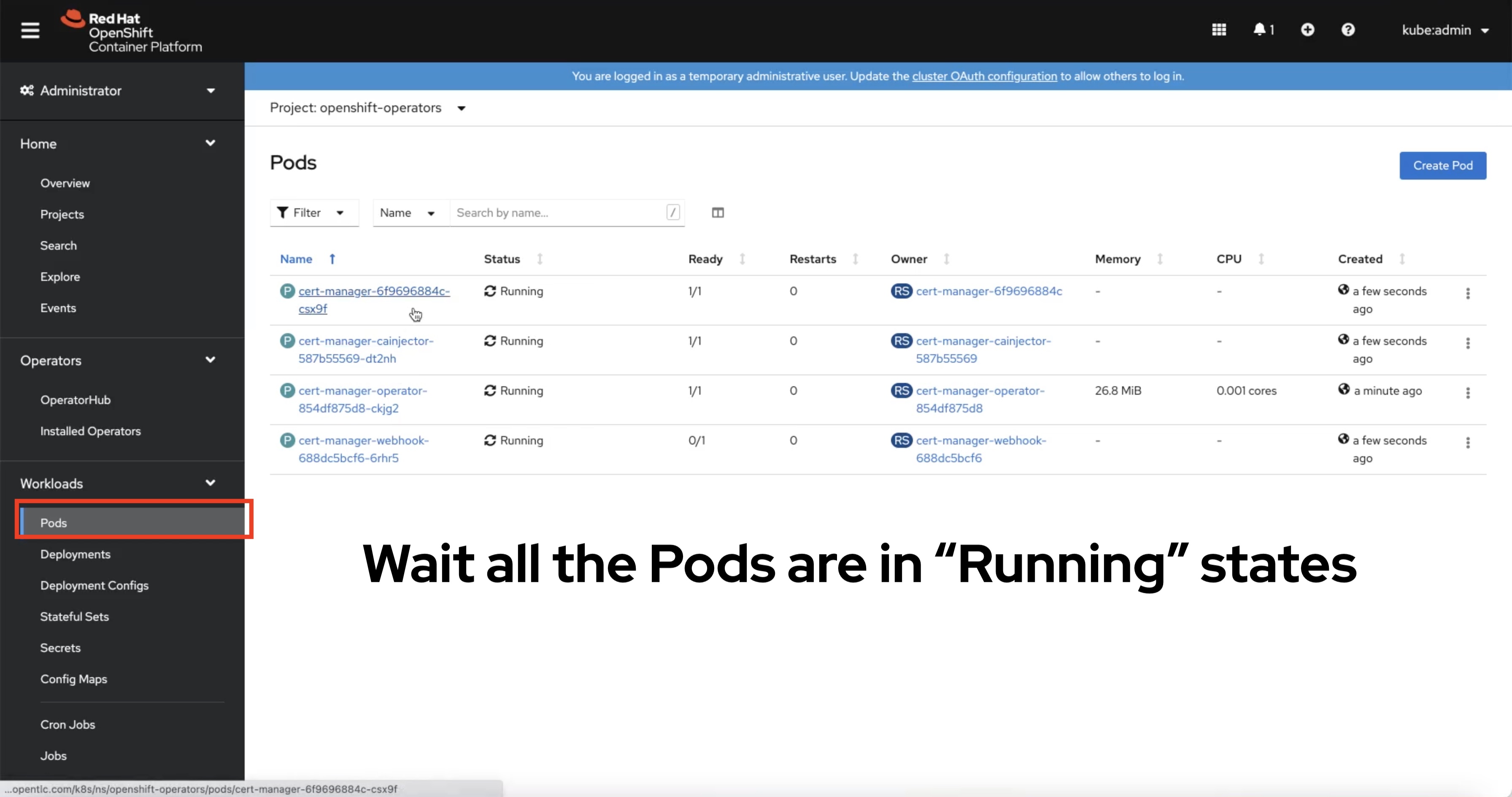 How to create a TLS/SSL certificate with a Cert-Manager Operator on ...